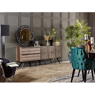 Bella Modern Buffet With Mirror For Dining Room - Bed Bath & Beyond ...