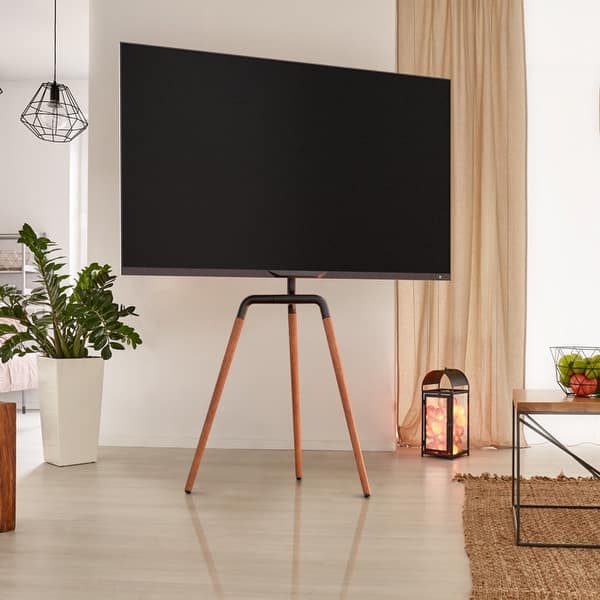 ProMounts Premium Easel TV Floor Stand, Universal TV Mount with 180 ...