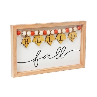 Framed Hello Fall Bead Sign - Bed Bath & Beyond - 38445733