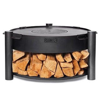 Montana 24" Fire Pit with Grill Plate - Bed Bath & Beyond - 40526686