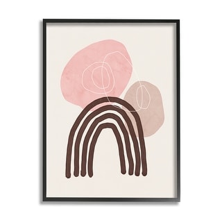 Stupell Fun Boho Rainbow Shapes Framed Giclee Art by Nina Blue - Bed ...