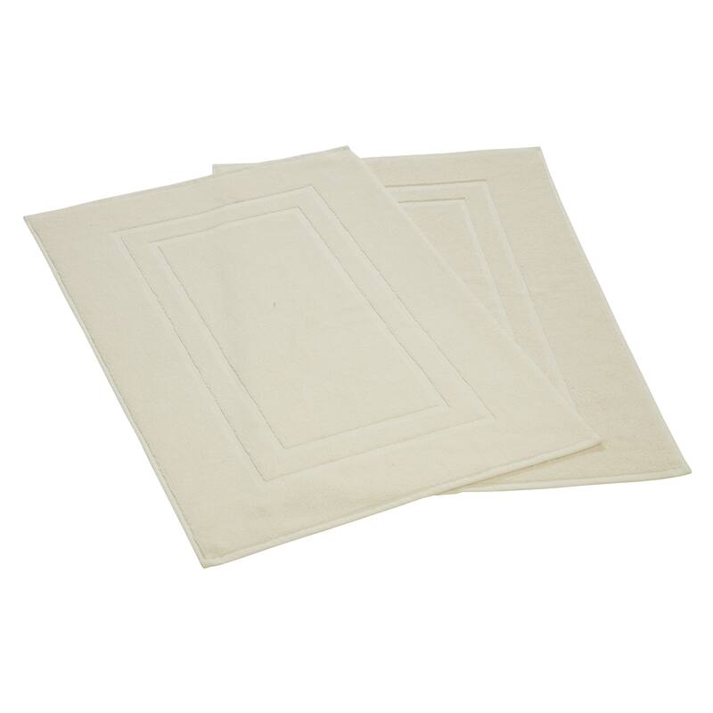 Cotton Terry Absorbent 900 GSM Cotton Bath Mat - (Set of 2) - On Sale ...