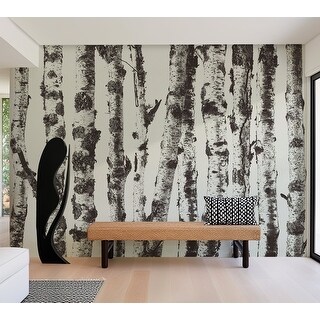 Peel & Stick Landscape Wall Mural - Group of Birches - Bed Bath ...