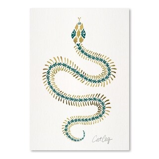Americanflat - Serpent Skelet On Emerald Gold by Cat Coquillette - 16 ...