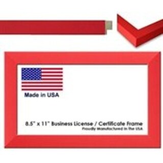 x Inch Professional Business License Frame Red - Bed Bath & Beyond ...