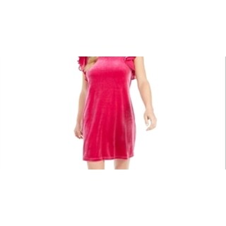 Maison Jules Women's Velvet Flutter Sleeves Party Dress Red Size Medium - Bed Bath & Beyond ...