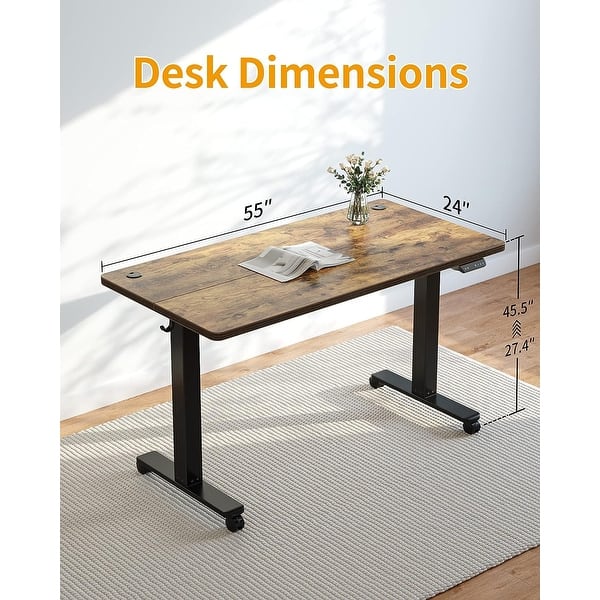 FEZIBO/Home Office Furniture/Standing Desk/Wood/Standing Desk/Desks ...