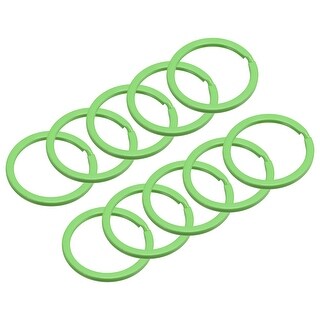 Split Keychain Rings, 30mm/1.2inch Round Flat Key Holder, Green, 24Pcs ...