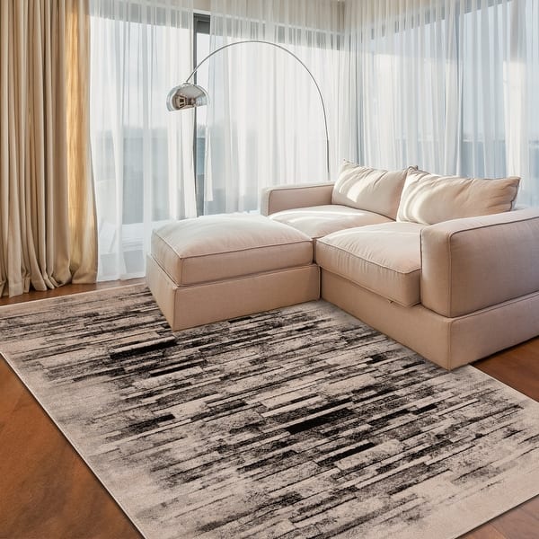 Superior Contemporary Distressed Abstract Indoor Area Rug - Bed Bath ...