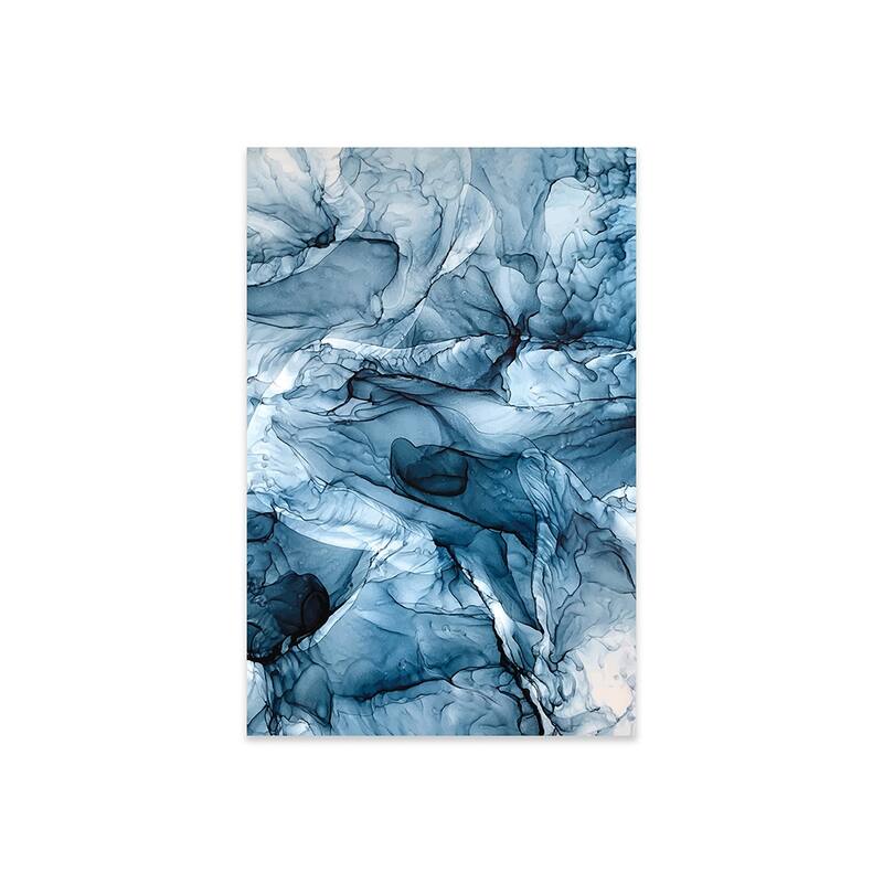 Churning Blue Ocean Waves Abstract Painting Print On Acrylic Glass by ...