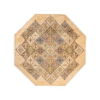 Overton Hand Knotted Wool Vintage Inspired Traditional Mogul Yellow ...