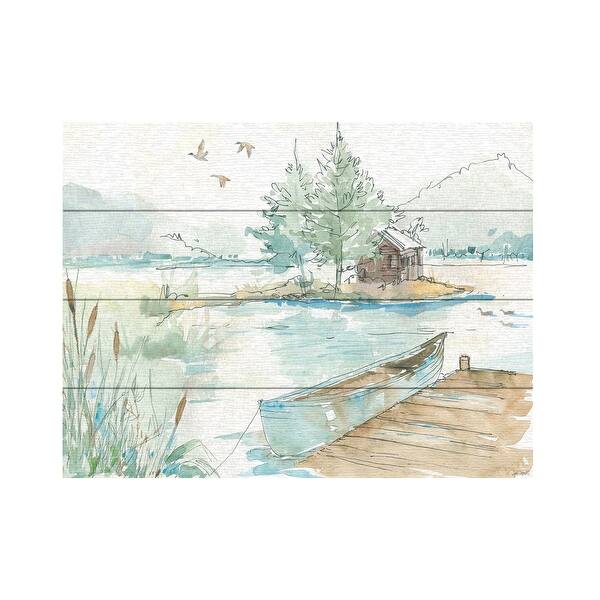 Anne Tavoletti 'Lakehouse II' Wood Slat Art - Multi - Bed Bath & Beyond - 37666034