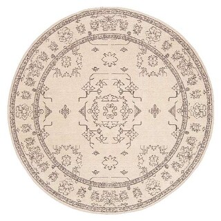 Sienna Beige and Black Scandi Pattern Round Rug - Bed Bath & Beyond ...