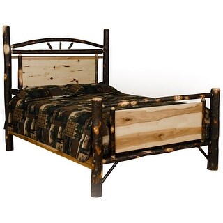 Hickory Log Panel Bed Frame - Bed Bath & Beyond - 33626232