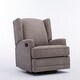 Traditional Wingback Chair Rotating Recliner and Swivel or Recline ...