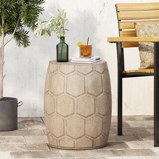 Outdoor Lightweight Concrete Side Table （only include table) - Bed Bath ...