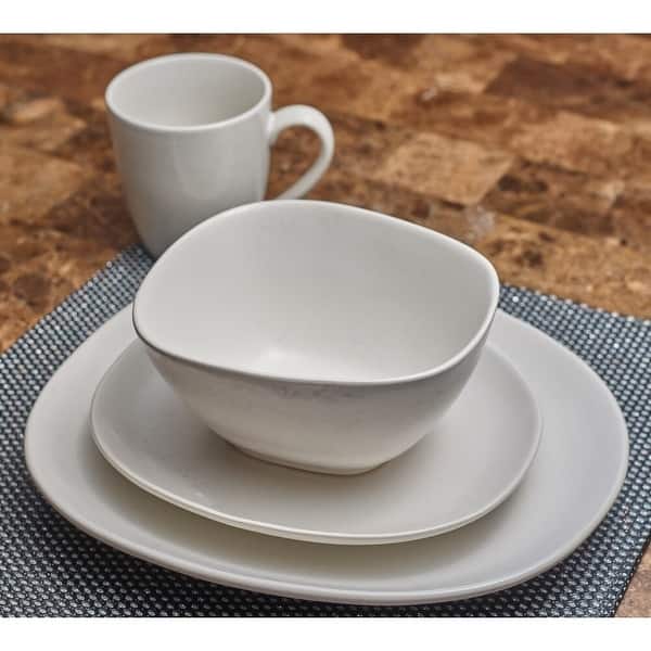 Red Vanilla Metro White 16Pc Dinner Set - Bed Bath & Beyond - 28152944