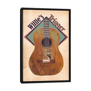 iCanvas "Willie Nelson's Trigger Retro" by Pop Cult Posters Framed ...