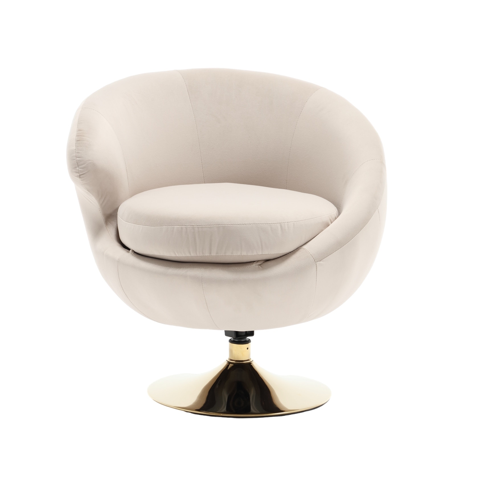Elegant Accent Chair Barrel Chair, Round Armchair, 360 Degree Swivel ...