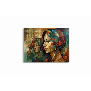 Amrita Sen Reflective Woman Traditional Canvas Wall Art 24x18 - Bed ...