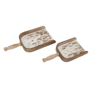 Transpac Wood Rustic Scoops Set of 2 Home Decorations Spring - Bed Bath ...