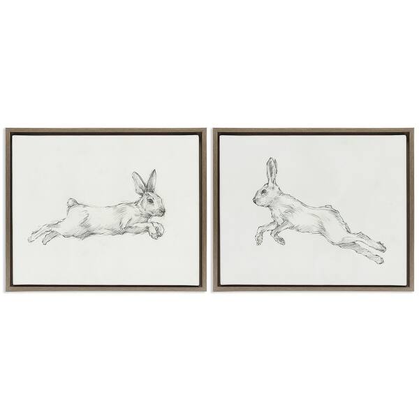 jumping rabbit drawing