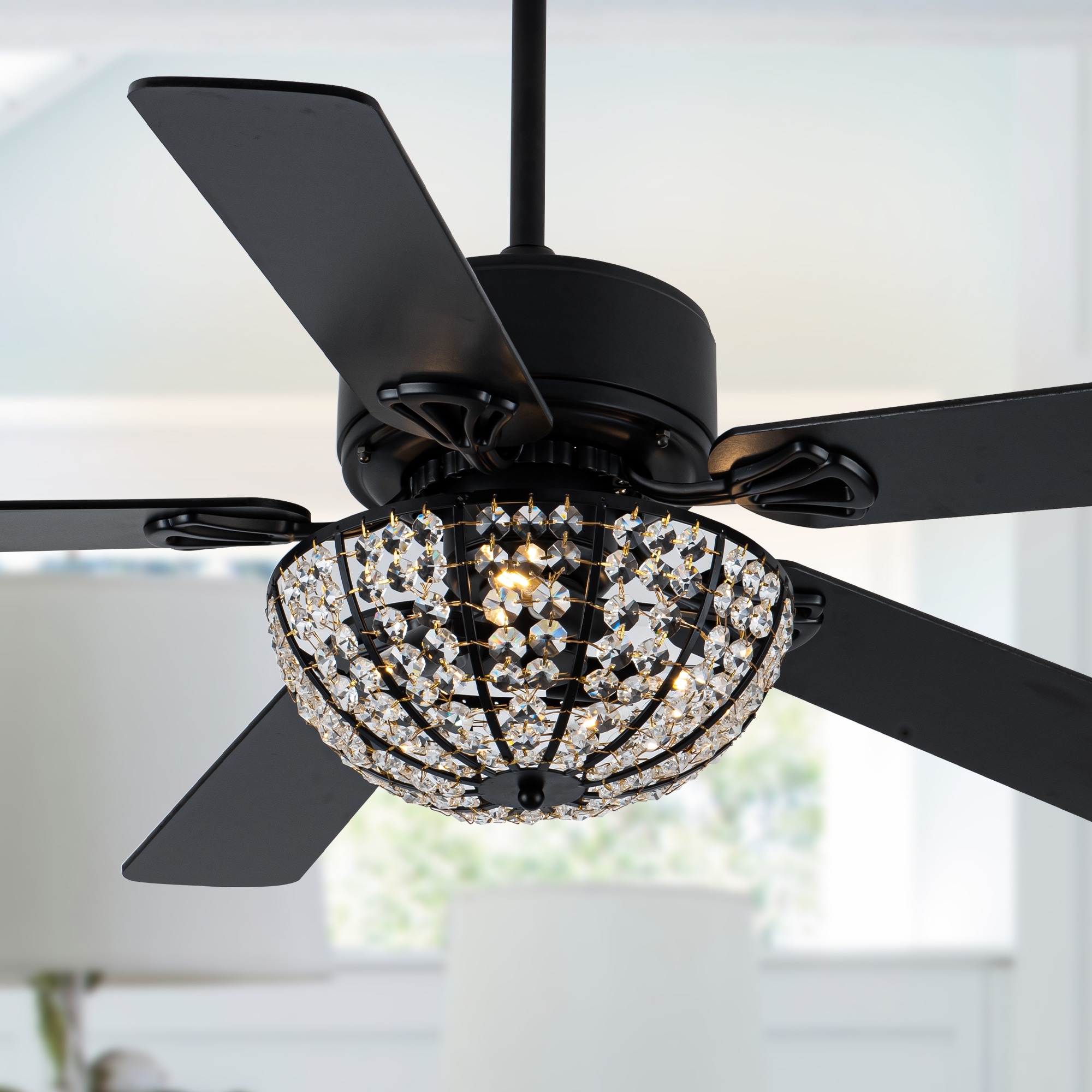 Crystal, Galvanized Indoor Ceiling Fans - Bed Bath & Beyond