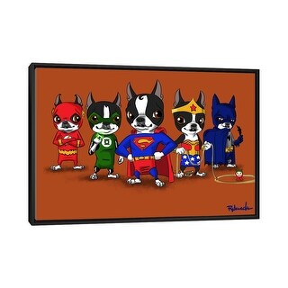 iCanvas "Justice League" by Brian Rubenacker Framed - Bed Bath & Beyond ...