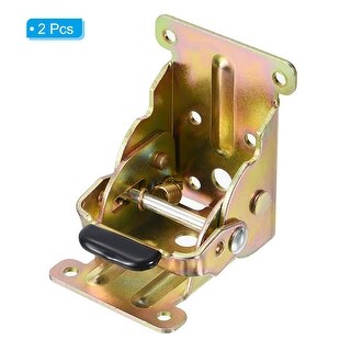 2pcs Folding Hinge 2.2" Height Metal Self Lock Extension Frame Bracket ...