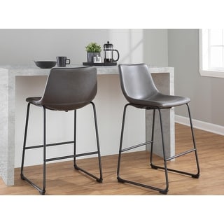 Carbon Loft Richard Fixed-Height Bar & Counter Stool - Bed Bath ...