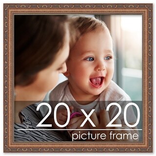 20x20 Traditional Antique Gold Wood Picture Square Frame - Bed Bath ...