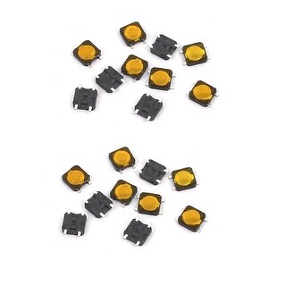 20Pcs 4 Pin Square 3x3x0.7mm Self-Locking DPDT Mini Push Button Switch ...