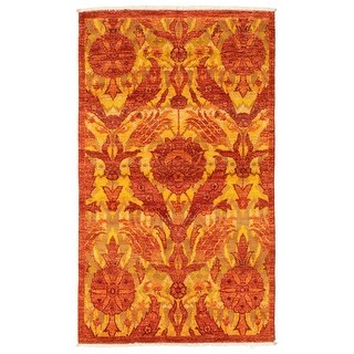 ECARPETGALLERY Hand-knotted Lahore Finest Collection Copper Wool Rug ...