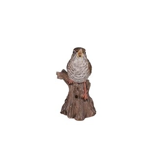 5.25" Brown Motion Activated Singing Troglodyte Stump Figurine - Bed ...