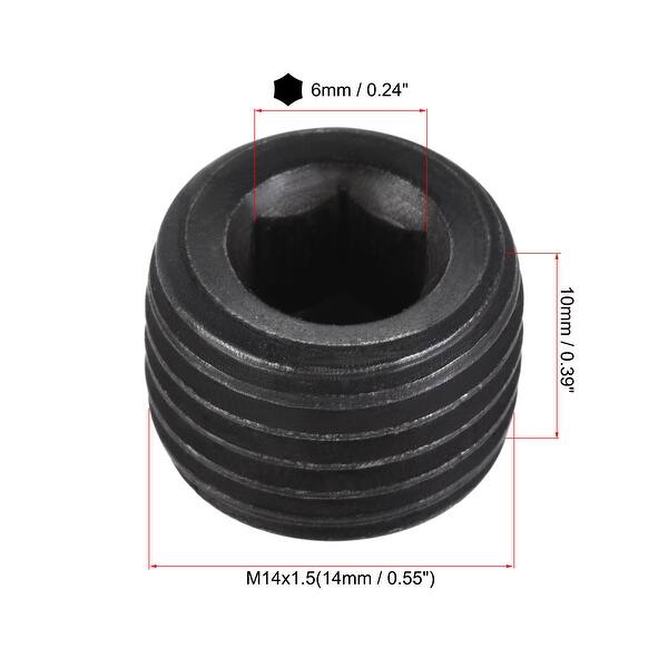 Carbon Steel Internal Hex Thread Socket Pipe Plug,M Male Thread Pipe ...
