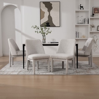 Side Chair Dining Chair Accent Chair Simple Kitchen Chair Set of 4 ...