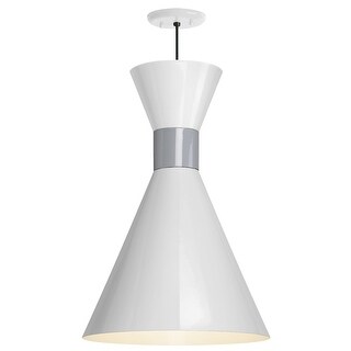 Troy RLM Lighting Mid Century 12-inch Pendant, Gloss White Shade ...
