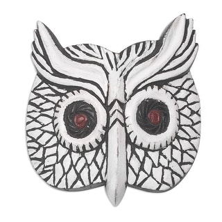 Novica Handmade Bubo Owl African Wood Mask - Bed Bath & Beyond - 37867745
