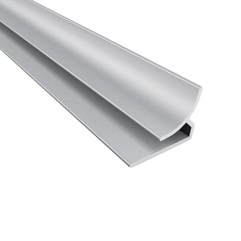 FASÄDE 47 in. Decorative Vinyl Large Profile Inside Corner Trim Argent ...