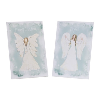 Wood Holiday Angel Sentiment Sign (Set of 2) - Bed Bath & Beyond - 40837095