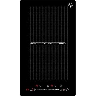 K&H 2 Burner 12 Inch Built-in Induction FLEX Electric Stove Top Ceramic ...