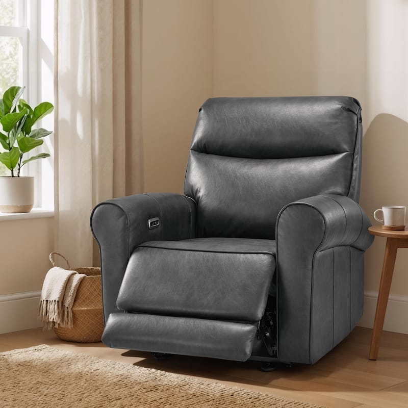 MCombo Power Wall Hugger Recliner Chair for Small Space RV , USB & USB ...