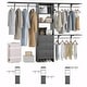 High-Capacity Closet Organizer Wardrobe Rack with Drawers, Shelves ...