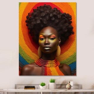 Designart "Osunmare African Rainbow Orisha Goddess" African American ...