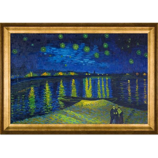 Vincent Van Gogh 'Starry Night Over the Rhone' Hand Painted Oil ...