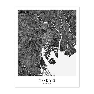 Tokyo Japan Maps Minimal Art Print/Poster - Bed Bath & Beyond - 34900984