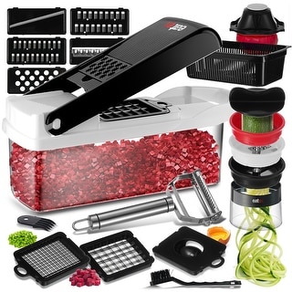 Empyrean 21 Piece Multifunctional Vegetable Chopper with Container ...