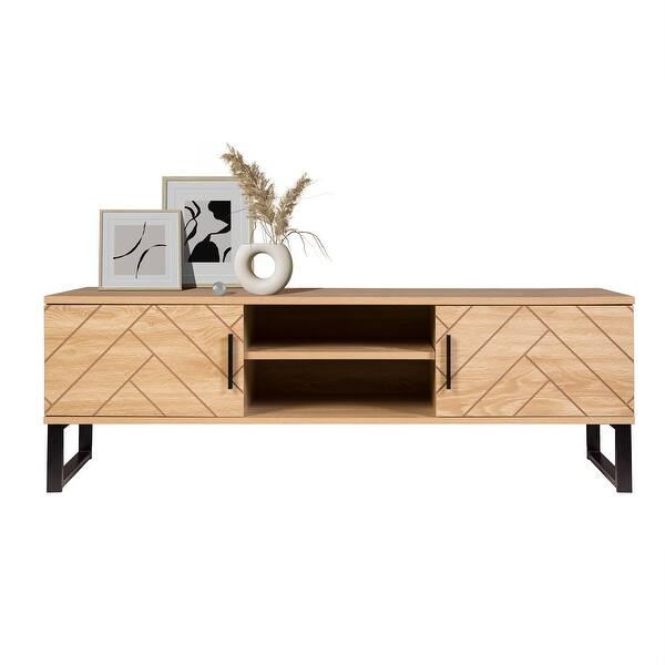 Bali Coastal Modern 2 Drawer Storage TV Stand - Bed Bath & Beyond ...