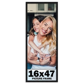16x47 Frame Black Picture Frame - Complete Modern Photo Frame Includes ...