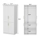 74.8"H Modular Armoire&Wardrobe Storage Closet Cabinet Organizer White ...